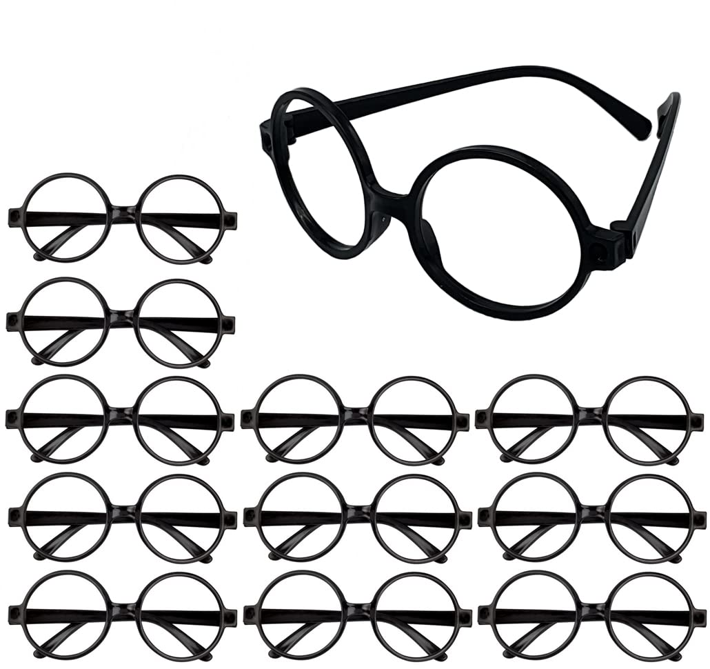 Mua 12 Pack Wizard Glasses Plastic Round Frame with No Lenses For ...