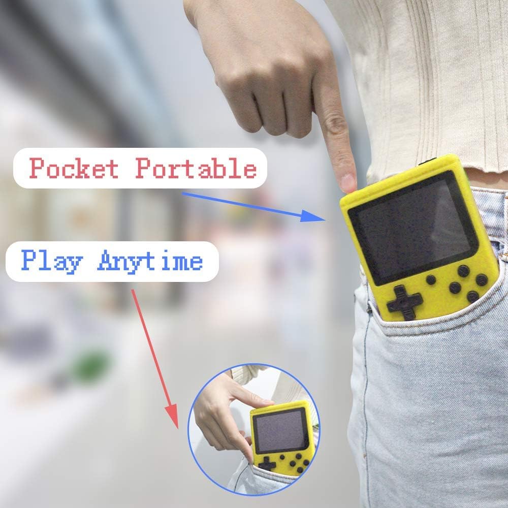 Single or Two Player) 400 in 1 Mini Handheld Game Console – Retro Mini ...