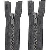 Amazon.com: Leekayer 2PCS #5 32 Inch Separating Jacket Zippers for Sewing Coats Jacket Zipper ...