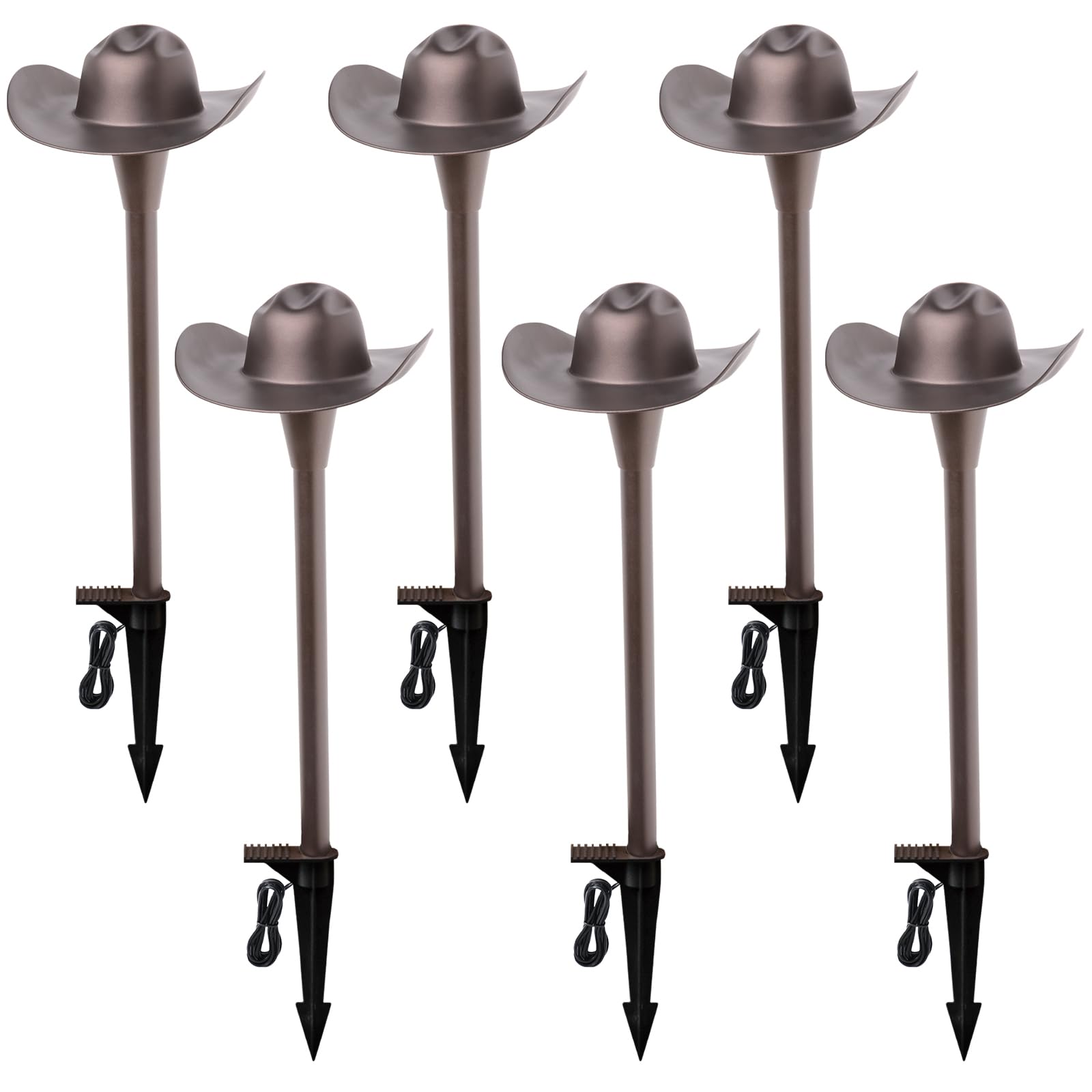 Low Voltage Landscape Path Lighting 6 Pack, 3CCT Selectable LED Path ...