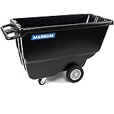 Magnum Tool Tilt Truck, 1/2 Cu. Yd. Capacity Dump Cart with Heavy Duty ...