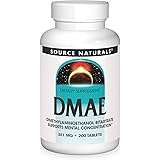 Amazon.com: Source Naturals DMAE, Dimethylaminoethanol Bitartrate ...