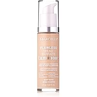 Marcelle Flawless Luminous Foundation, Buff Beige, Hydrating, Oil-Free ...