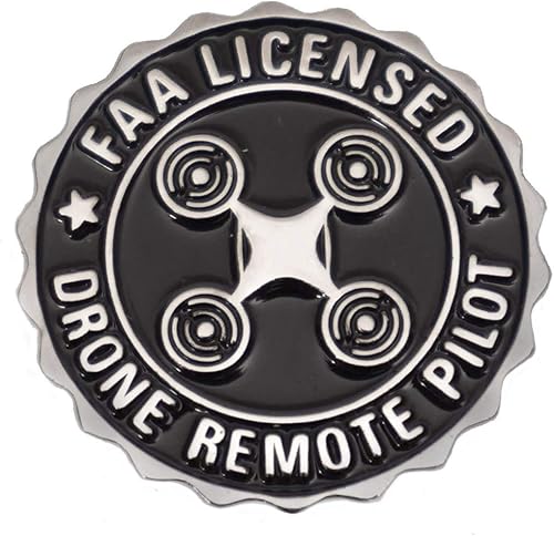 Amazon.com: Small 1.25" Silver Drone Accessories Lapel Pin FAA Licensed ...