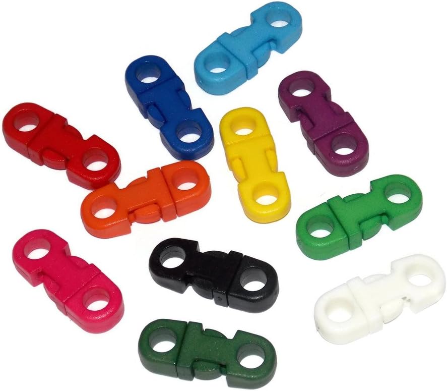 Amazon.com: 50 Small Colorful Breakaway Buckles for 550 Paracord and ...