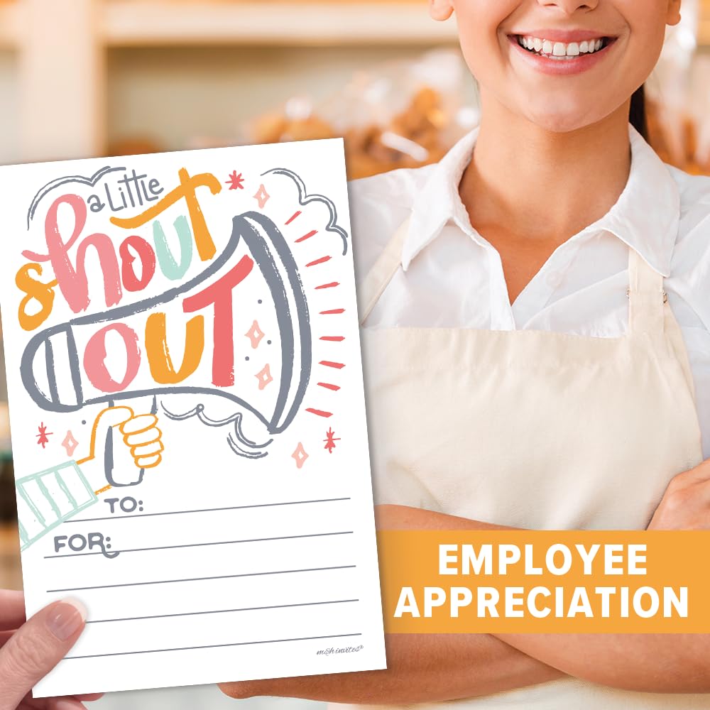 Mua Fun Shout Out Cards For Employees, Office Staff, Teachers and ...