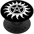 Amazon.com: Anti Possession Pentagram Symbol PopSockets PopGrip ...