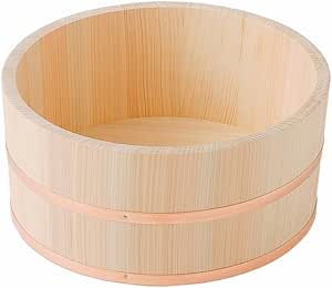 Amazon.com: Made in Japan Hinoki Oke Pure Wood Bathtub Bucket : Health ...
