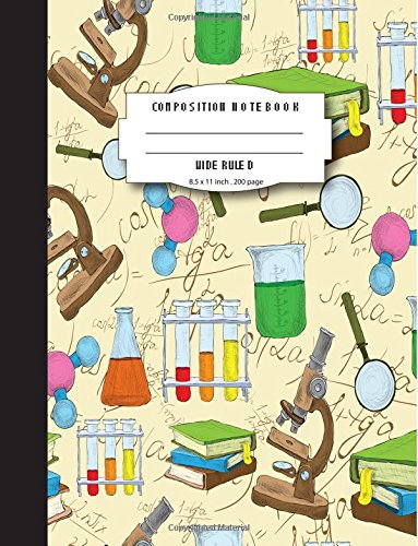 Amazon.com: Composition notebook wide ruled 8.5 x 11 inch 200 page ...