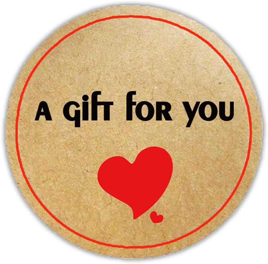 Amazon.com : A Gift for You Stickers Labels, 1.5 Inch Round Natural ...