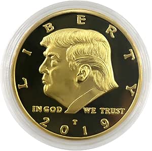 Amazon.com: The Official 2019 Gold Donald Trump Commemorative Coin ...