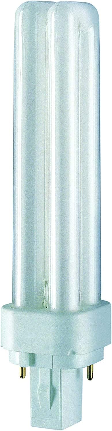 Osram 13W Dulux-D 2-Pin G24d-1 Cap 840 [4000K] Cool White Colour Energy Saving Compact ...