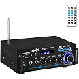 Amazon.com: Moukey Bluetooth 5.0 Stereo Amplifier for Home Audio ...