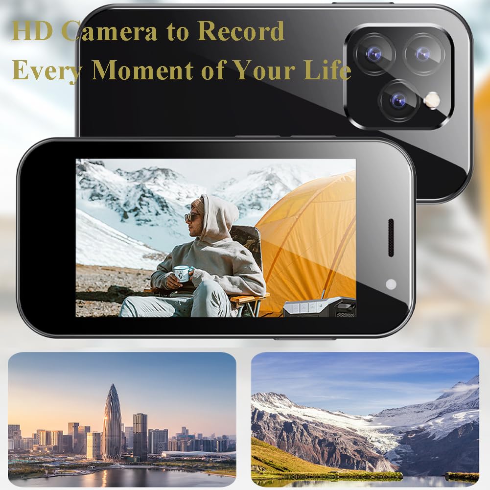 Mini 4G Smartphone Unlocked, 3.0 Inch Dual Sim Quad Core Mini Phone ...