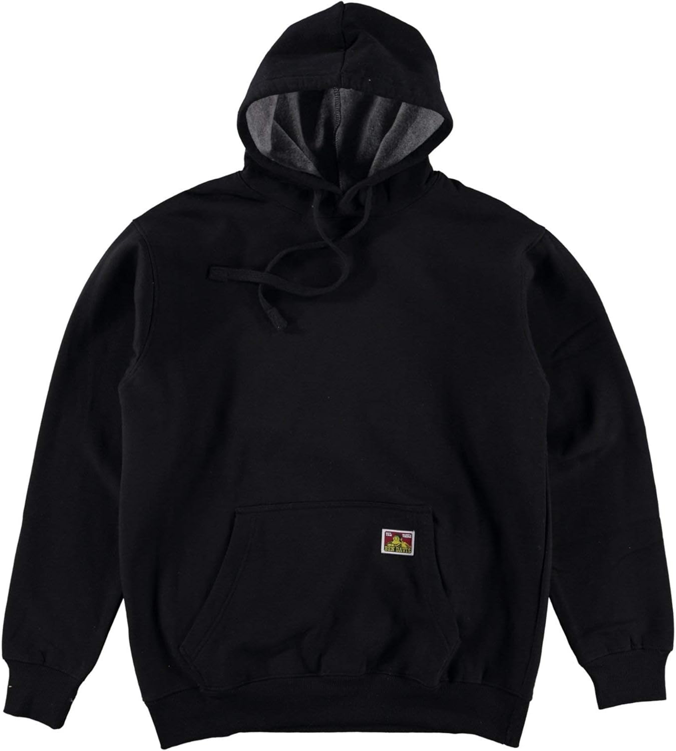 Ben Davis Heavyweight Pullover Hoodie Black: Amazon.co.uk: Clothing