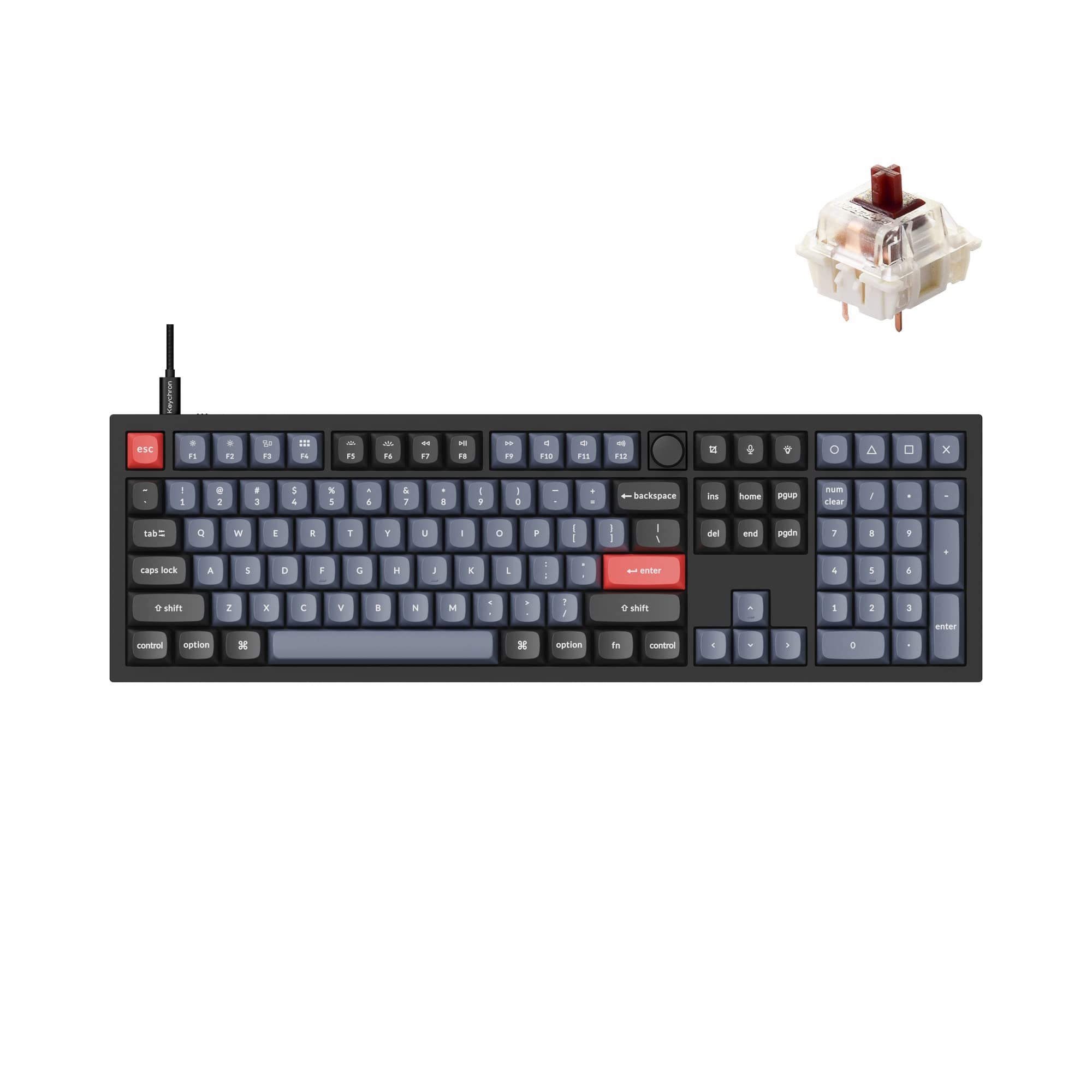 Mua Keychron Q6 Wired Custom Mechanical Keyboard Knob Version, Full ...