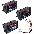 Amazon.com: SIPYTOPF 3 Pack 0.28" LED Digital Voltmeter Ammeter,DC 100V 10A Voltage Current ...