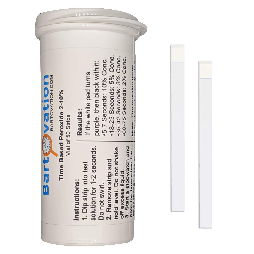 Mua Very High Level Hydrogen Peroxide H2O2 Test Strips, 2-10%, Time ...