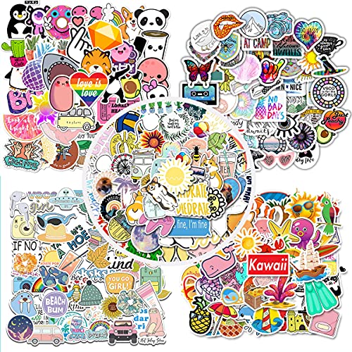 250P Aesthetic Stickers for Water Bottles, Cute Cool Sticker Pack for ...