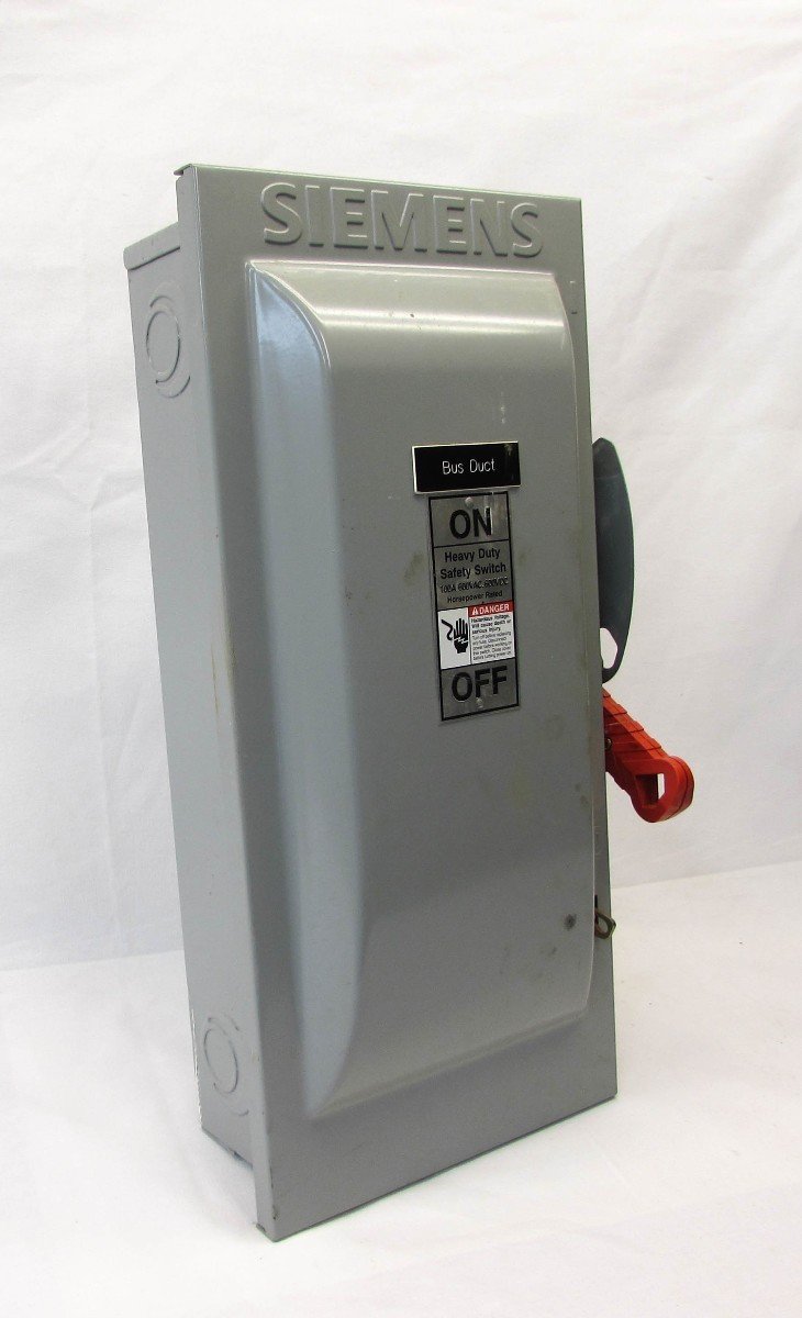Siemens HNF363 Safety Switch Disconnect 100 A 600V 3P NEMA 1 - - Amazon.com