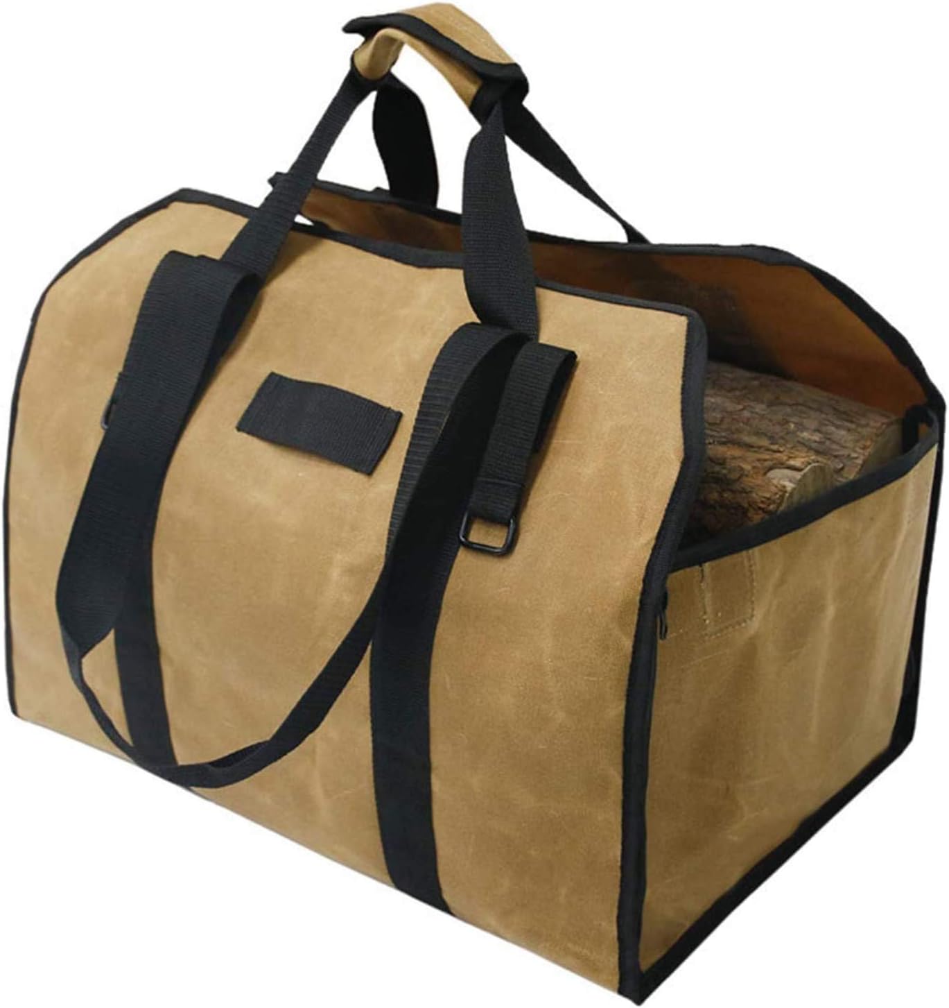Firewood Logs Carrier, Firewood Log Carrier Tote Bag, Heavy Duty Wax ...