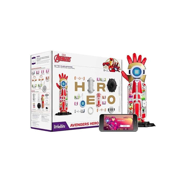 Buy littleBits Marvel Avengers Hero Inventor Kit - Build Super Hero Gear & Code Your Own Super ...