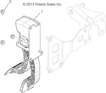 Amazon.com: Polaris Electronic Throttle Pedal, Genuine OEM Part 4014989 ...