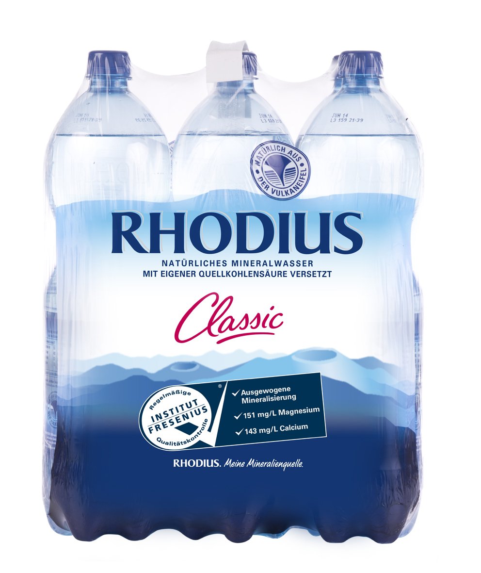 RHODIUS Mineralwasser Classic, 6er Pack, EINWEG (6 x 1.5 l): Amazon.de ...