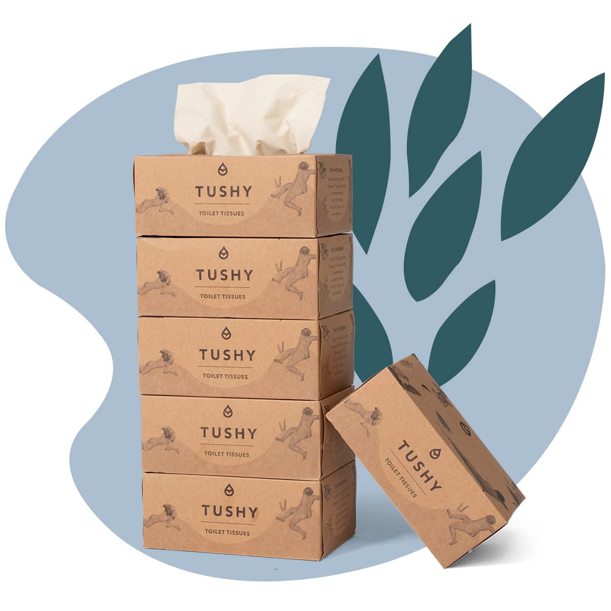 TUSHY Bamboo Toilet Tissue: Individual 4-ply flushable paper (65 per ...