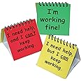 Amazon.com: Really Good Stuff "I Need Help" Mini Flip Chart Signs for ...