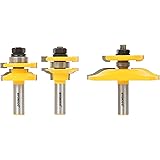 Yonico 12335 3 Bit Raised Panel Cabinet Door Router Bit Set, Ogee Rail ...
