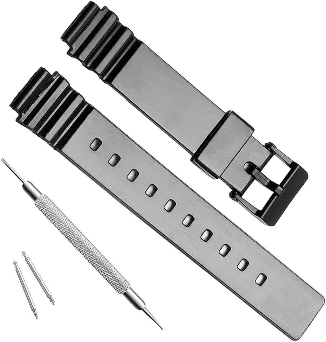 Waterproof Natural Resin Replacement Watch Band for Casio Women’s ...