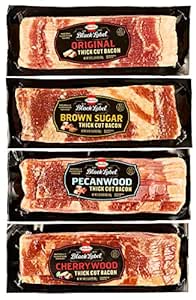 Hormel Black Label Thick Cut Bacon, Stack Pack (4 Pack/24oz Each ...