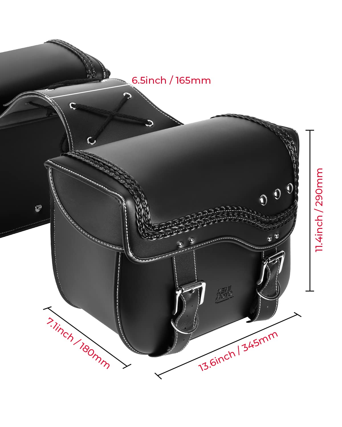 Mua KEMIMOTO Motorcycle Saddlebags,Upgraded Bottom Anti-scalding ...