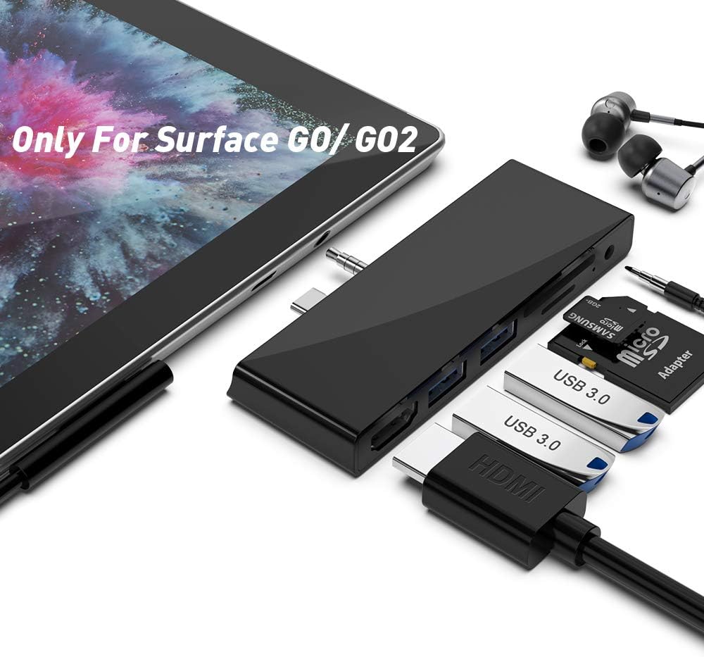 Surface Go Dock for Surface GO/GO 2 Hub Docking Station, 6 in 1 ...