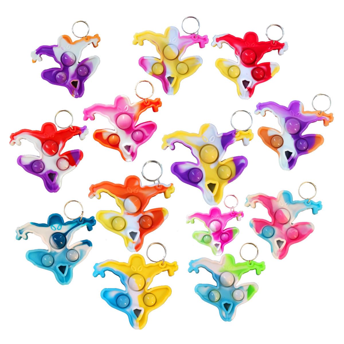 Mua 20 Packs Bulk Backpack Keychain Mini pop Fidget for boy and Little ...