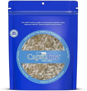Amazon.com: Capsuline - Size 000 Empty Gelatin Capsules - 1000 Count Empty Pill Capsules - DIY ...