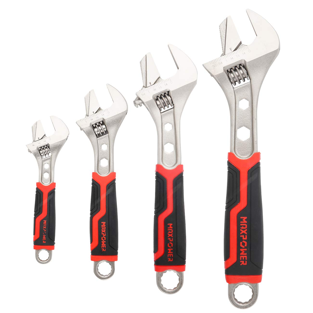 Mua MAXPOWER 4 PCS Adjustable Wrench, Reversible Jaw Adjustable Spanner ...