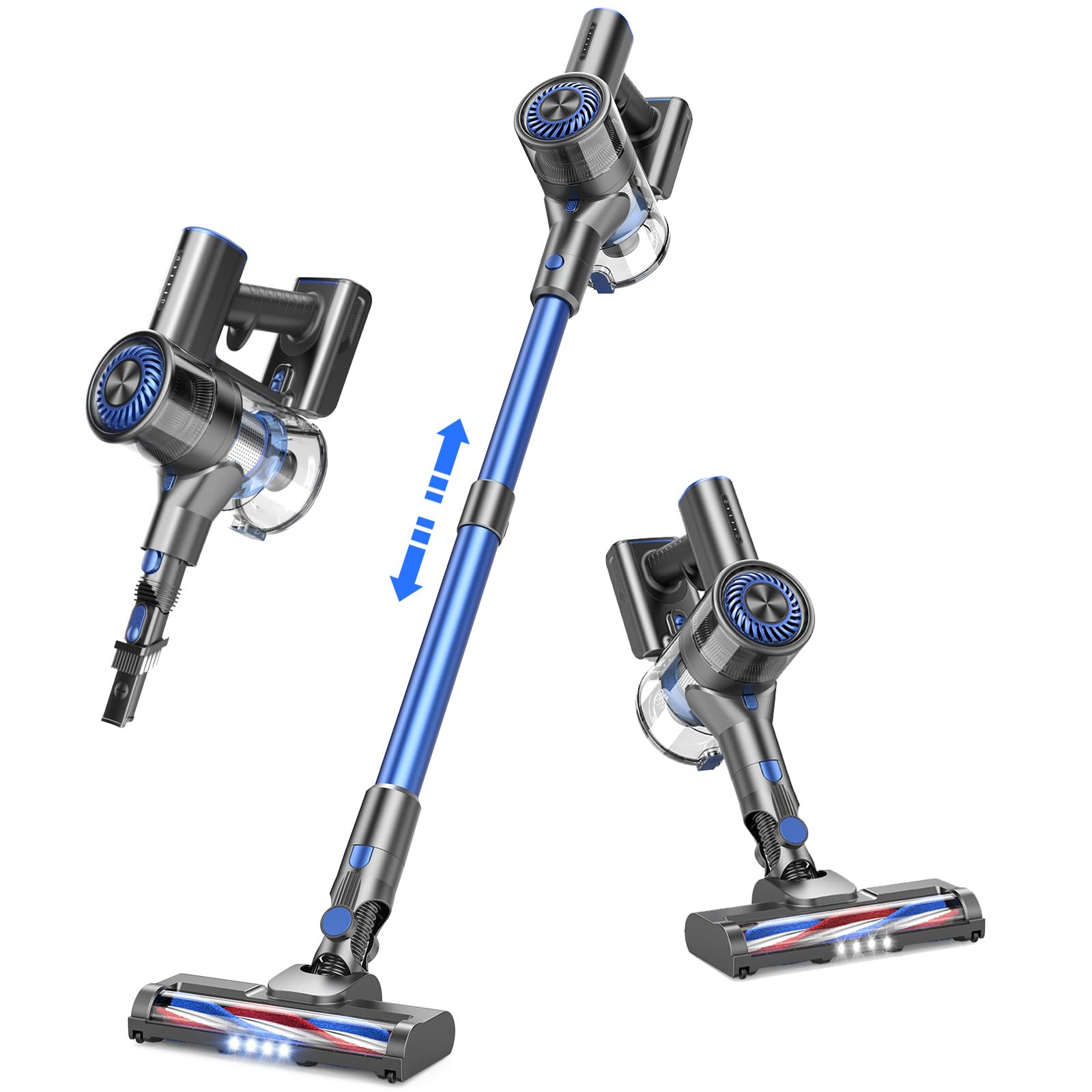 80,000PRM Cordless Vacuum Cleaners for Home, Powerful Vacuum with ...