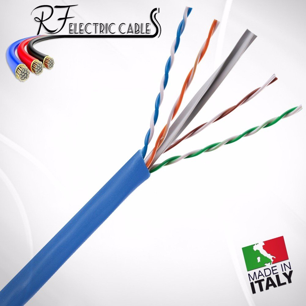 Cablaggio e collegamenti CAVO UTP CAT 6 LSZH IN RAME PROFESSIONALE CAVO ...
