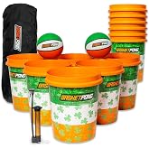 Amazon.com: Battle Buckets – Giant Yard Pong and Basketball Game with ...