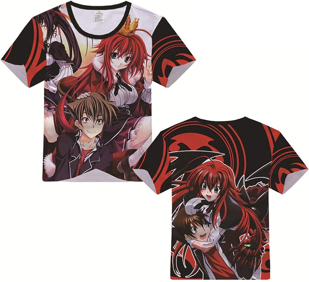 High School DxD T-Shirt Tee Shirts Unisex Popular Top with Print Anime ...