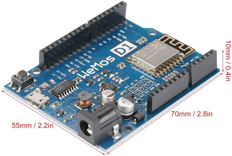 Upgraded Arduino Uno R2 Development Board, Kit Microcontroller Based on ...