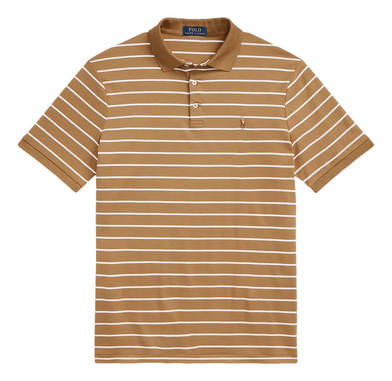 POLO RALPH LAUREN Men's Interlock Striped Cotton Classic Fit Polo Shirt ...