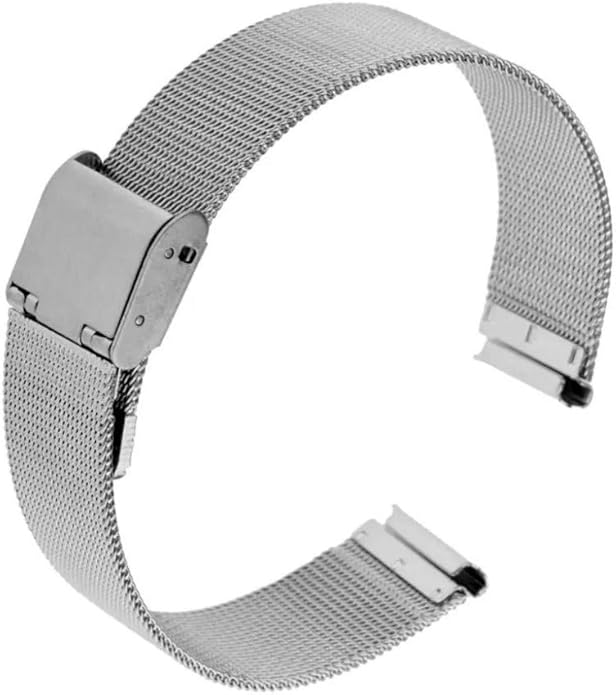 ROWI FIXOFLEX Uhrenarmband, 18 mm, Milanaise-Netzstoff, Edelstahl, Made ...