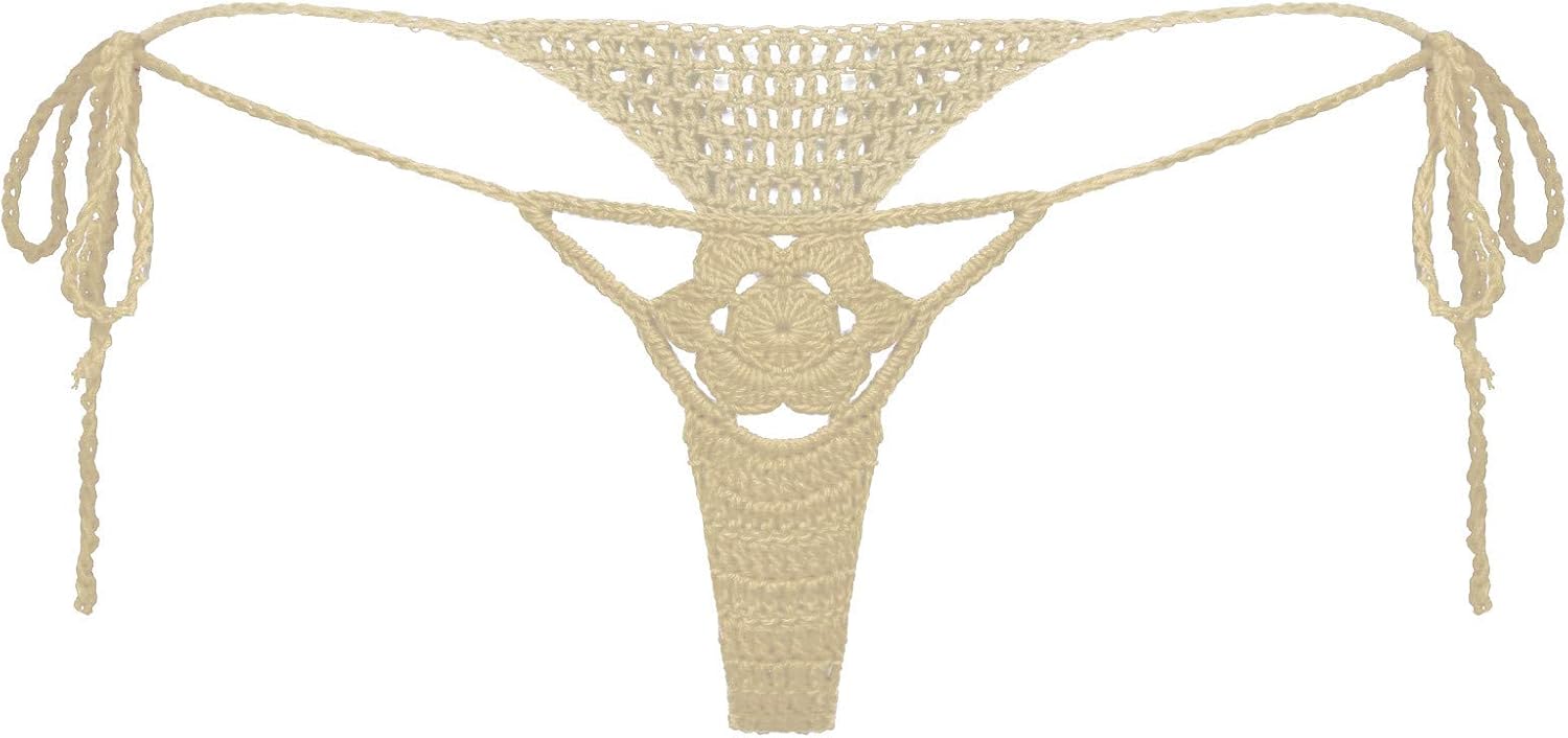 iixpin String Tanga Damen Bikinislip Thong Brazilian Bademode Sexy Gehäkelte Hipster Badehose ...