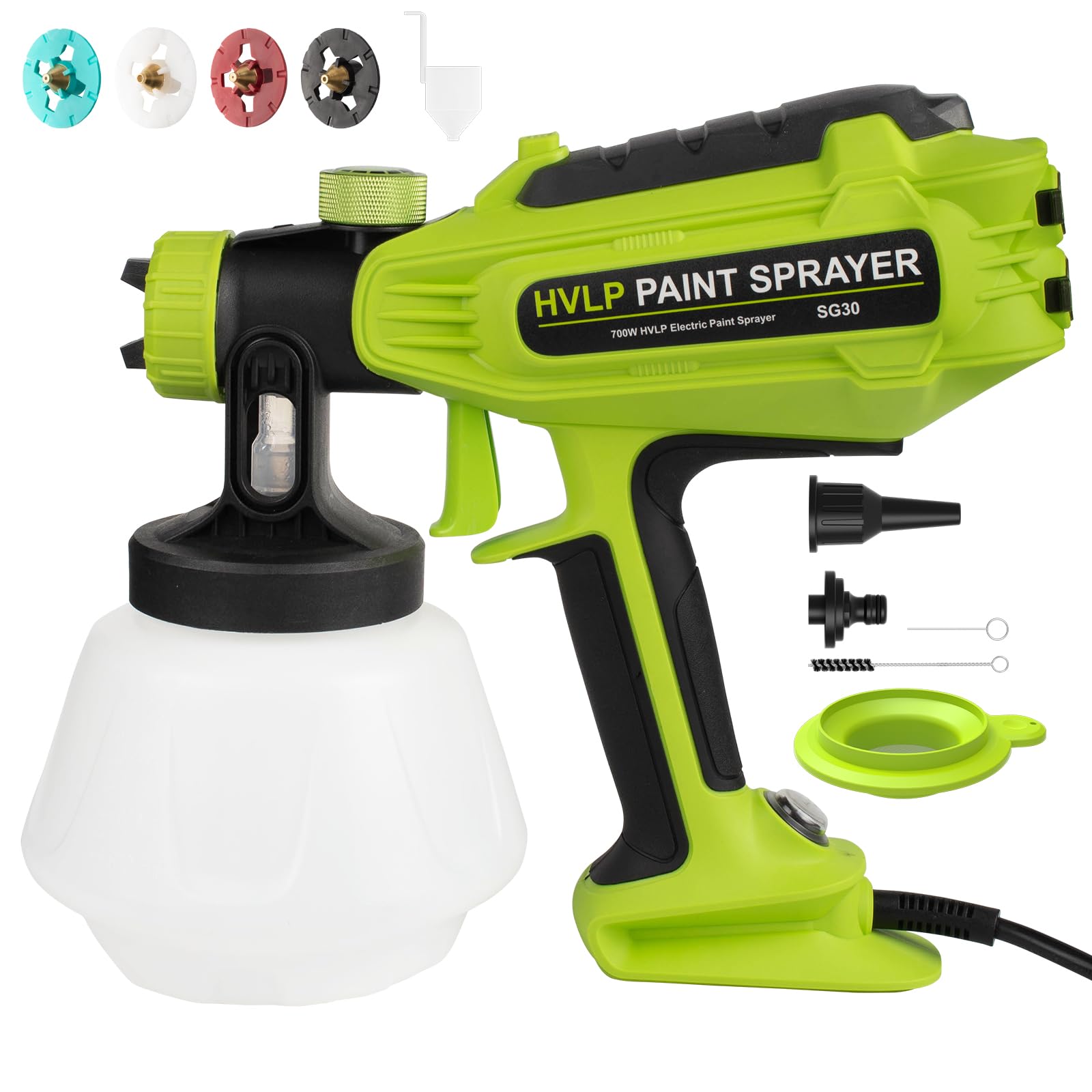 Paint Sprayer, 700W HVLP Spray Gun with Blowing Joints, 2024 Upgraded ...