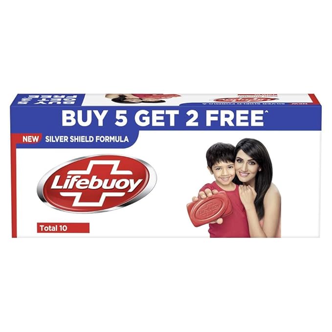 Buy Lifebuoy Total 10 Soap, 125 g (Pack of 7) with (Buy 5 Get 2 Free ...