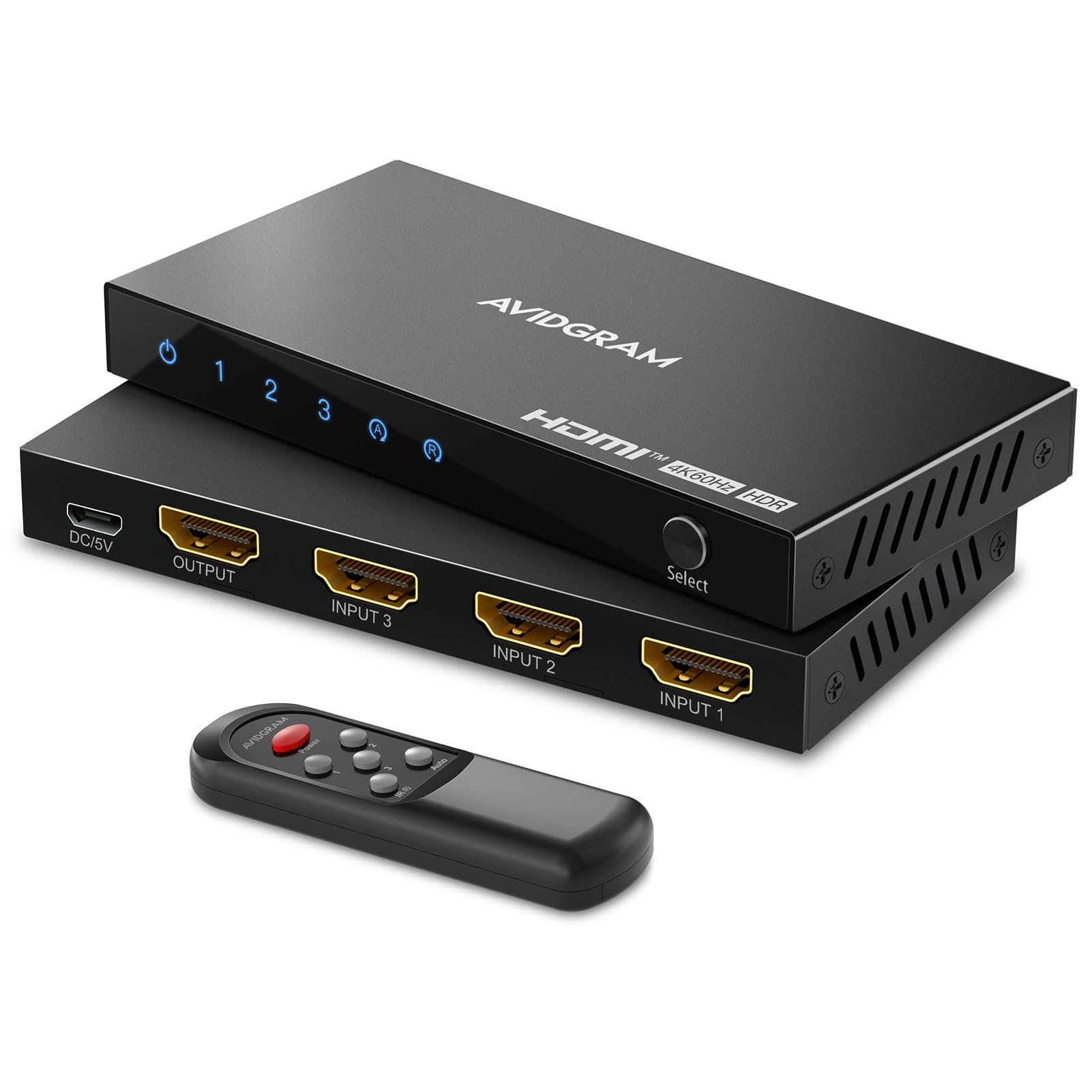 Mua HDMI Switch 4K 60Hz, AVIDGRAM HDMI 2.0 Switcher 3 in 1 Out, 3 Port ...