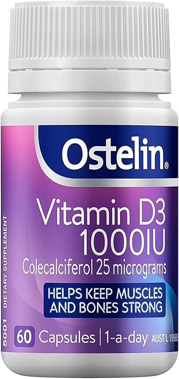 Ostelin Vitamin D3 1000IU Capsules - Maintains bone and muscle strength ...